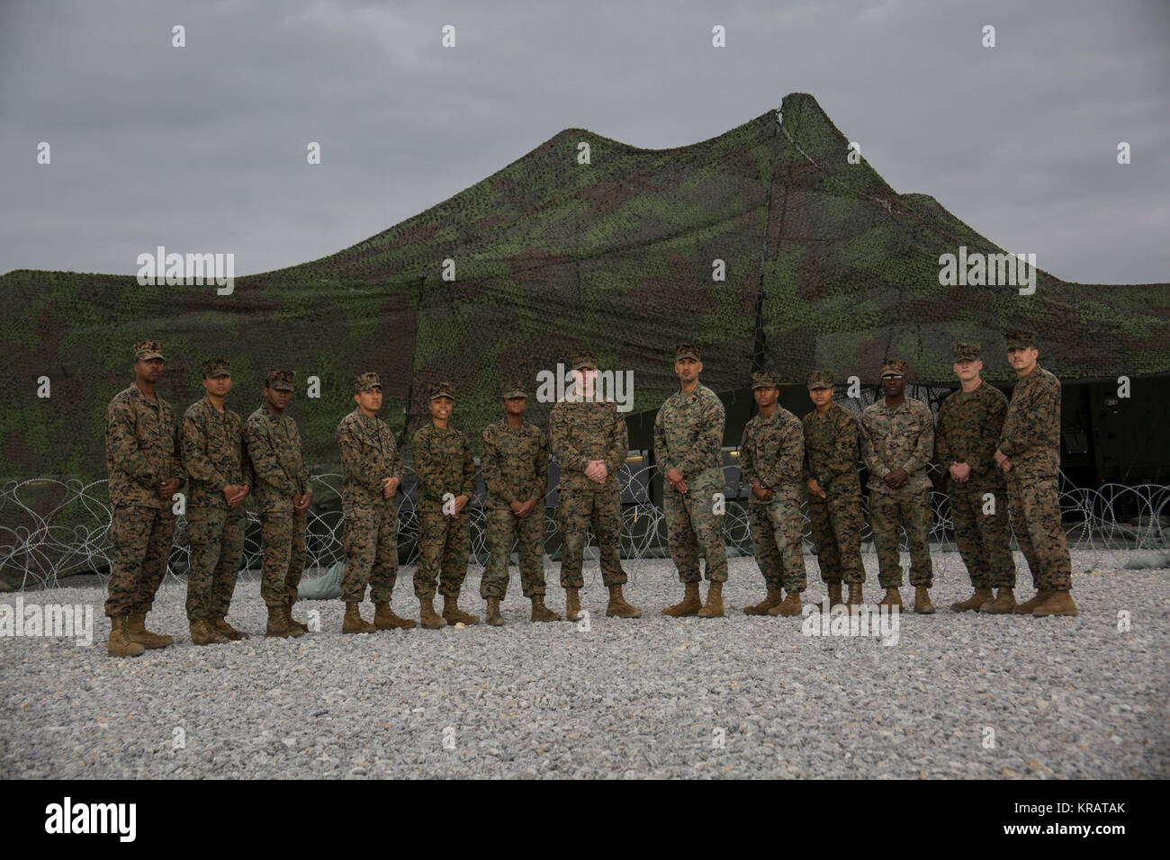 Marines with Food Service Company, Headquarters Regiment, 3rd Marine ...