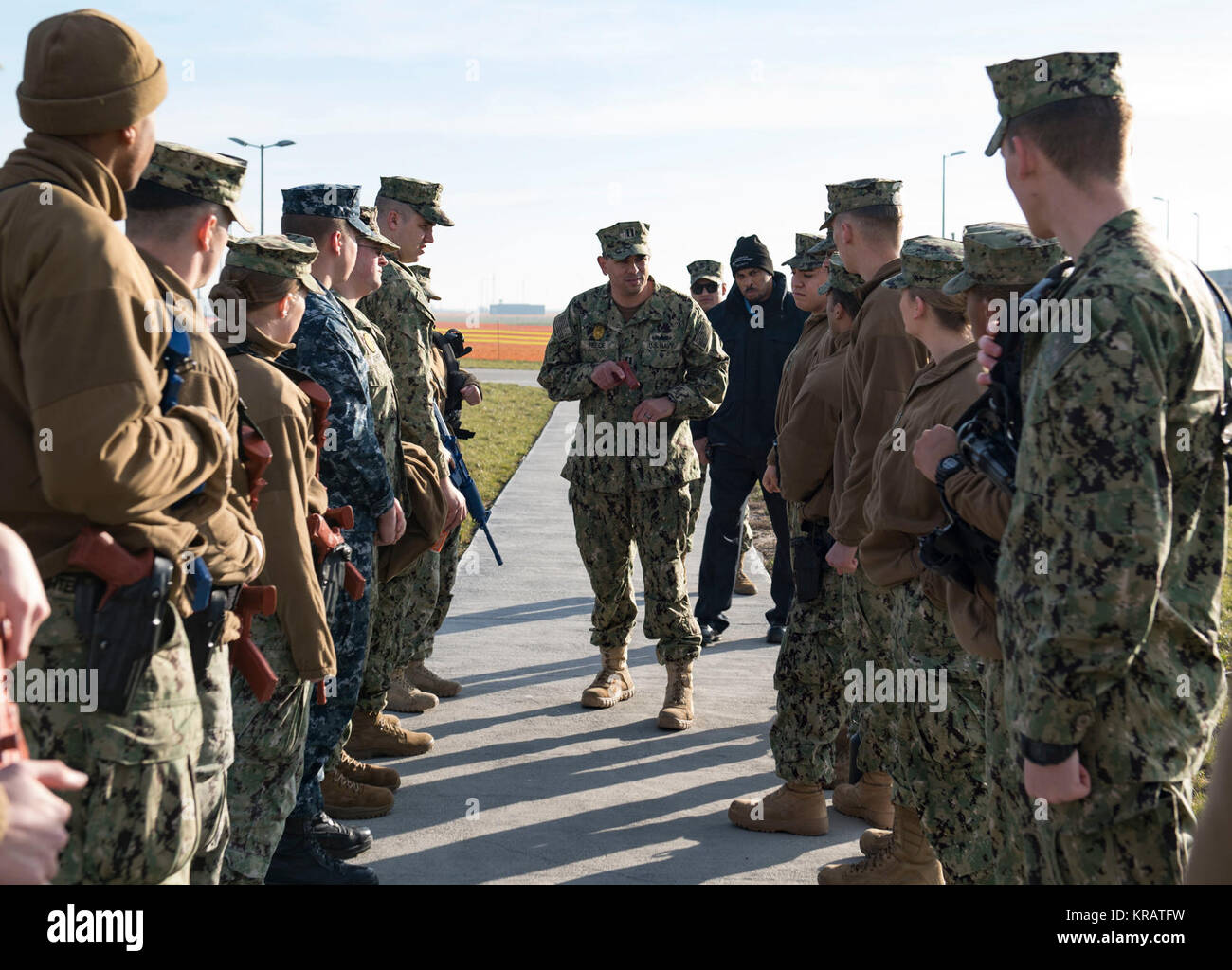 Romania (Dec. 12, 2017) Sailors assigned to Naval Support Facility (NSF ...