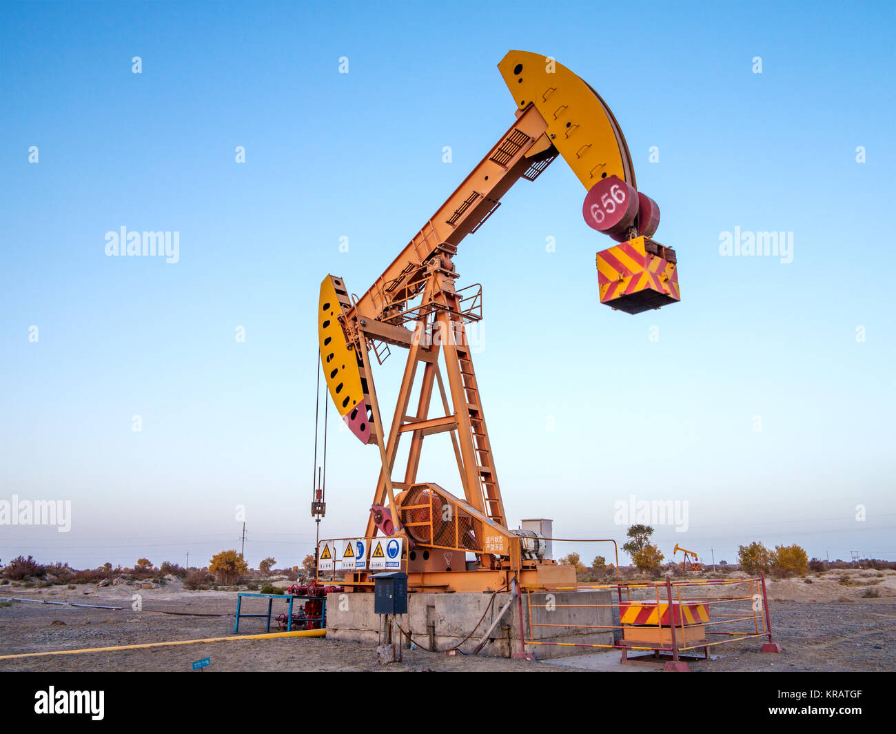Karamay oil field in Sinkiang,China Stock Photo - Alamy