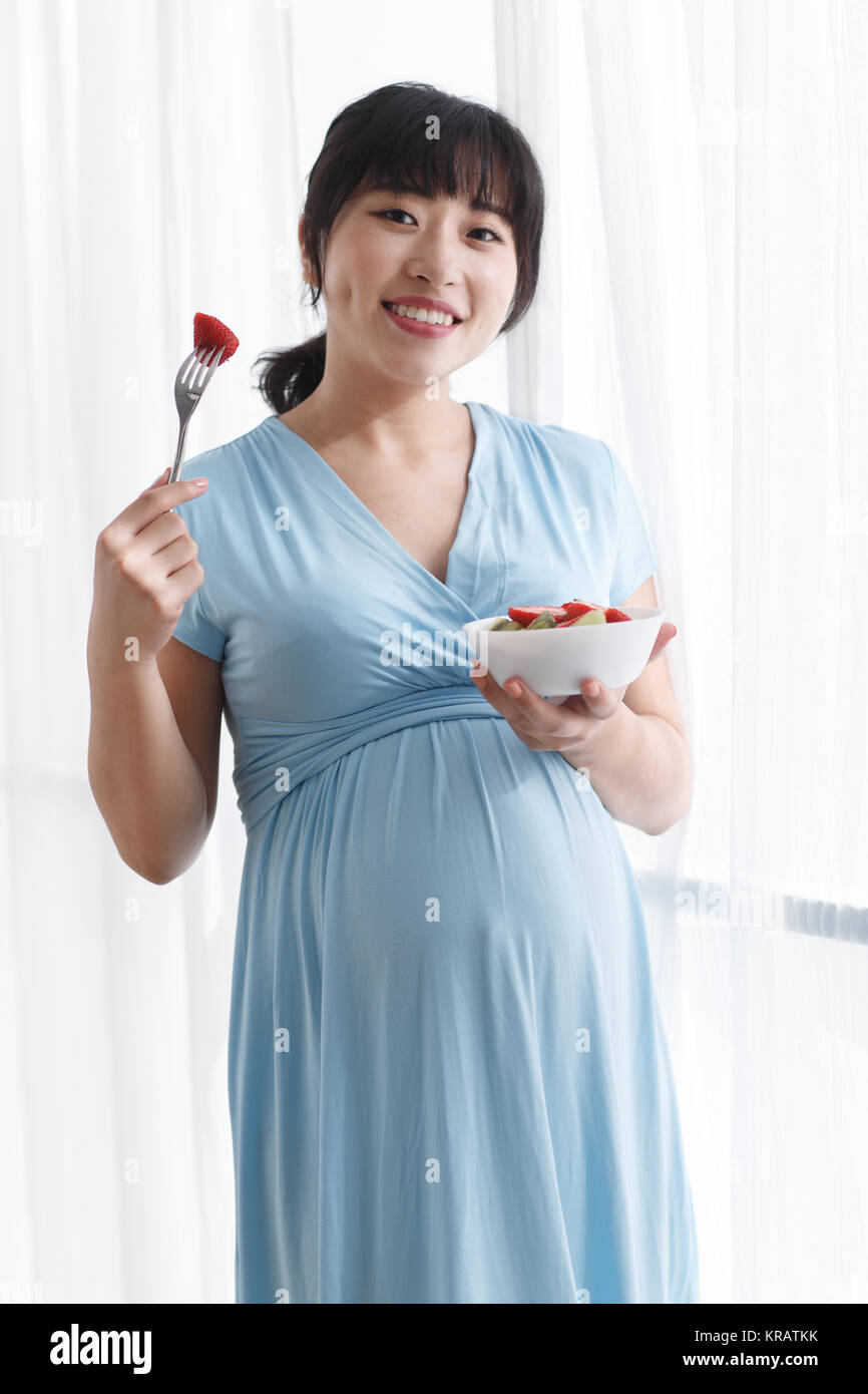 Happy pregnant women Stock Photo - Alamy