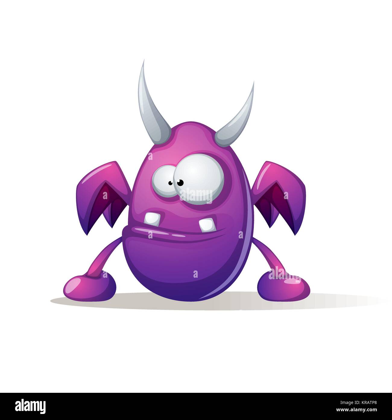 Awfully nice monster. Cute, funny illustration Stock Vector Image & Art ...