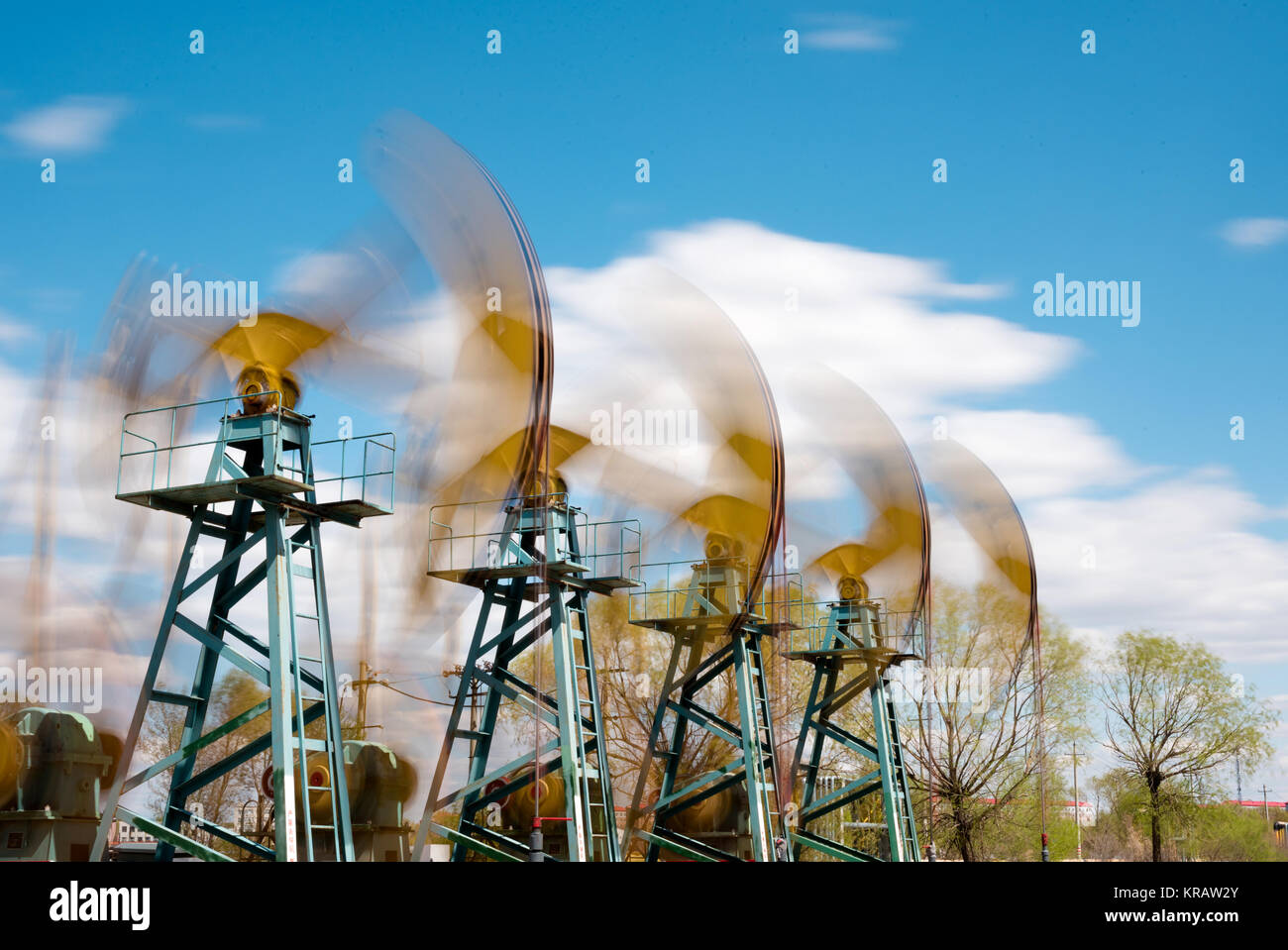Daqing oil field of Heilongjiang Province,China Stock Photo - Alamy