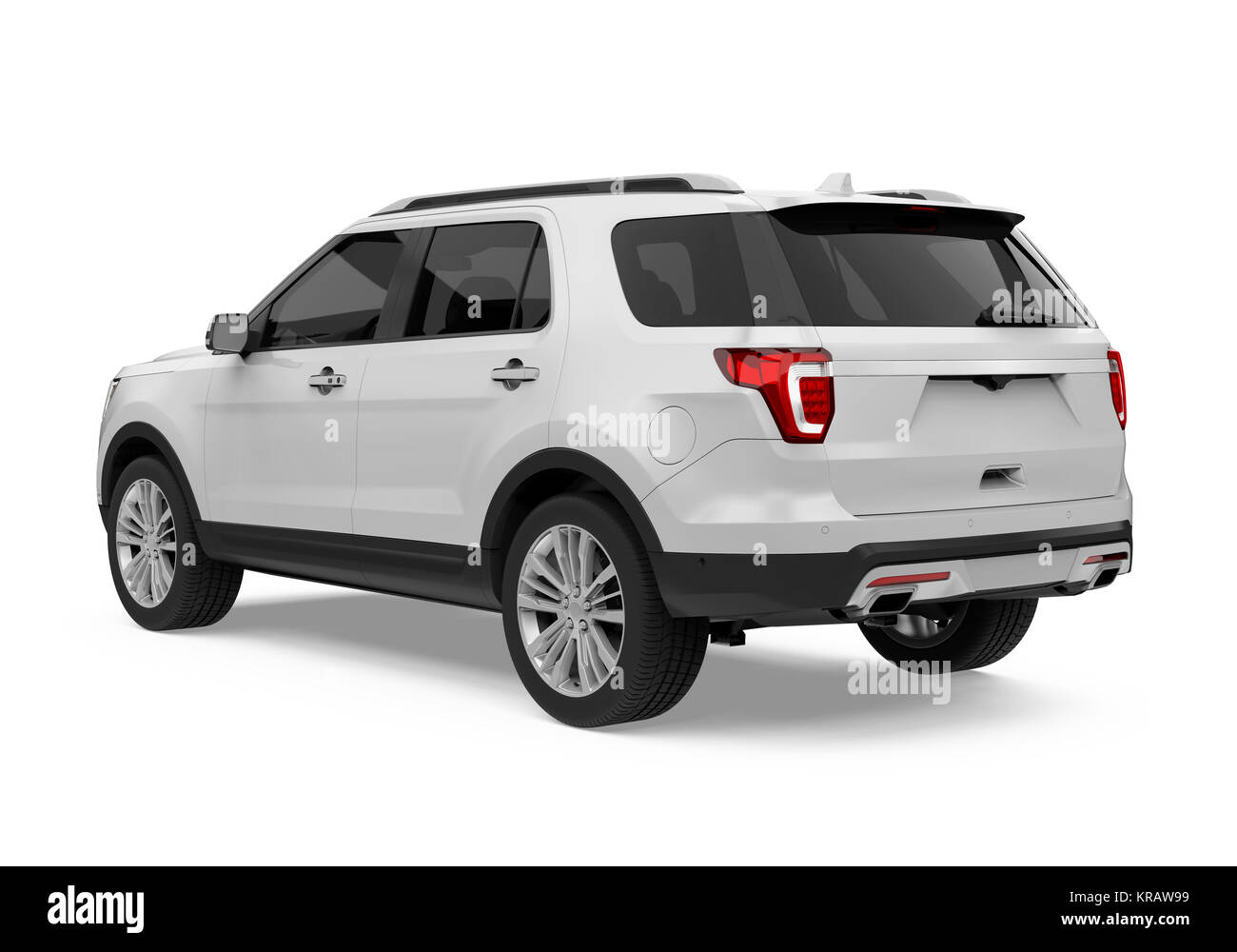 Silver SUV Car Isolated Stock Photo - Alamy