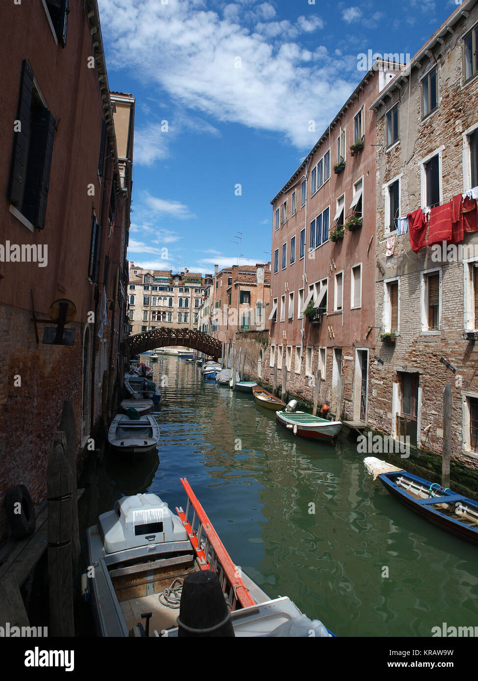 Venice - peaceful and charming district of Dorsoduro Stock Photo - Alamy