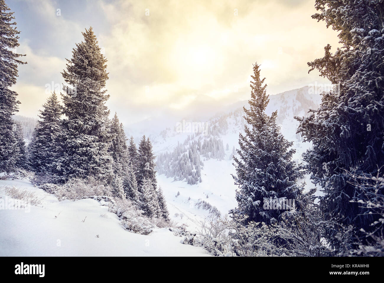 Landscape mountain snow covered hi-res stock photography and images - Alamy