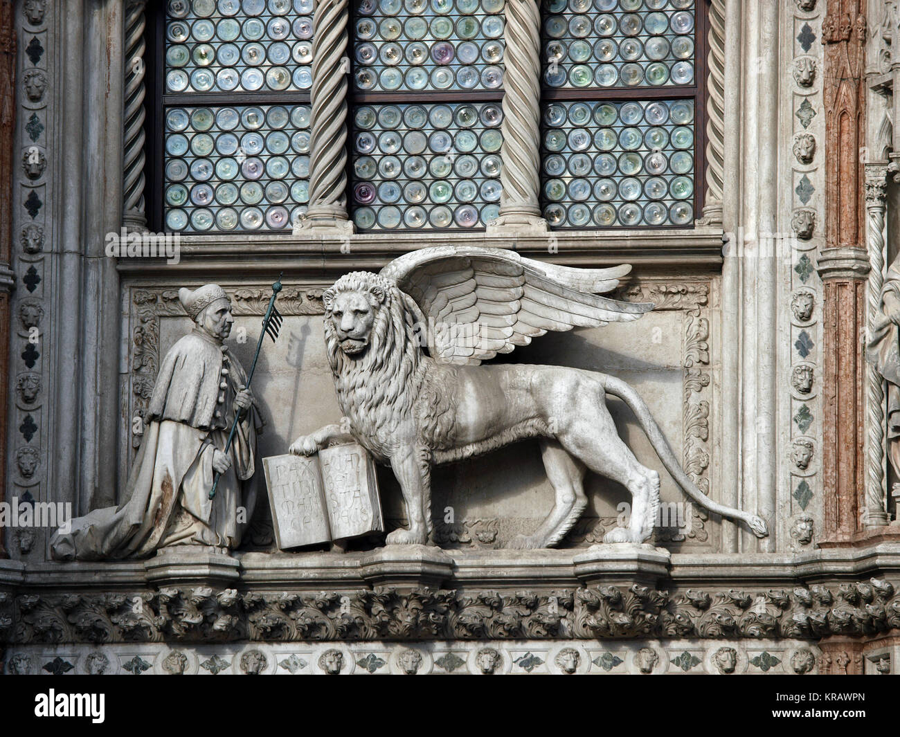 Venice. Winged Lion of St. Mark - symbol of Venice Stock Photo - Alamy