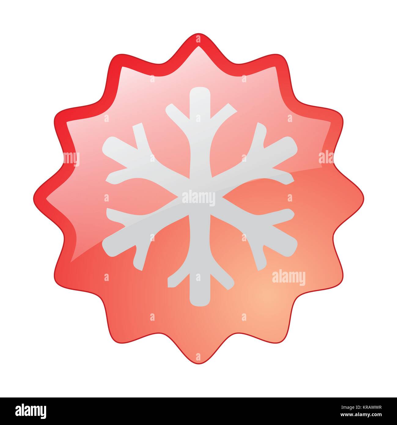 Snowflake icon clipart Stock Photo - Alamy