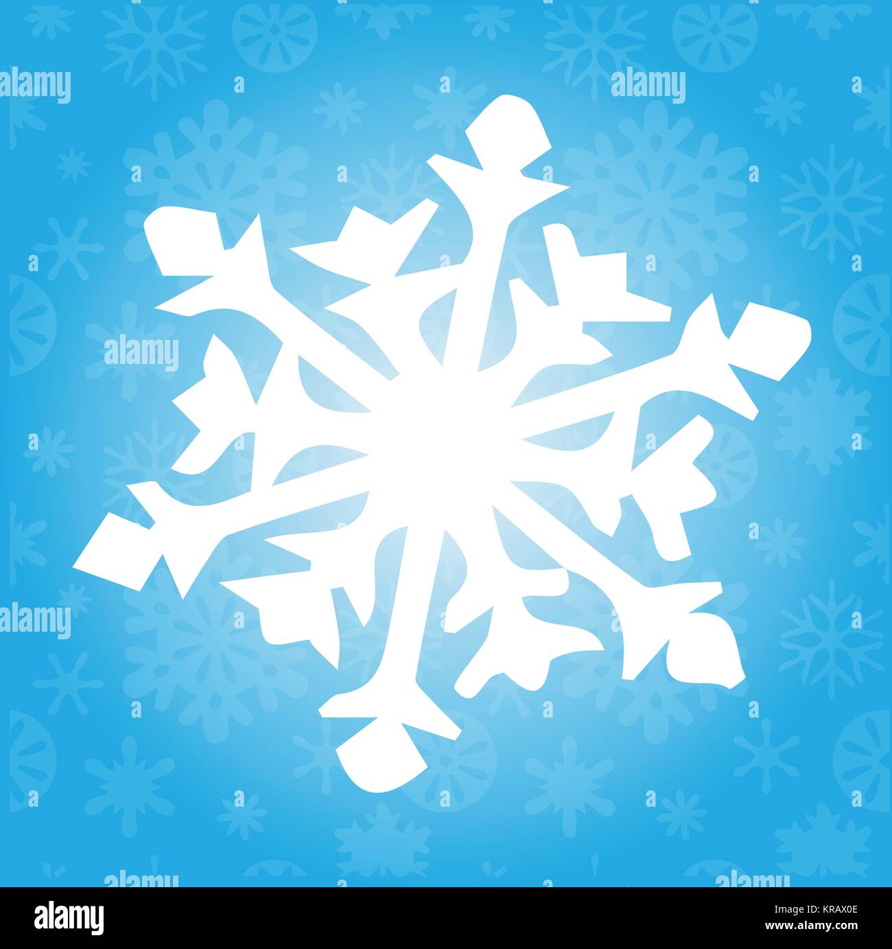 Snowflake icon clipart Stock Photo - Alamy