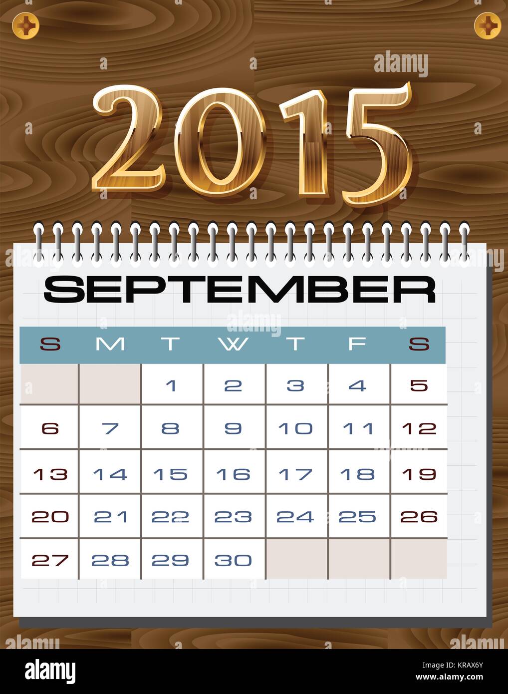 September 2015 Calendar High Resolution Stock Photography and Images ...