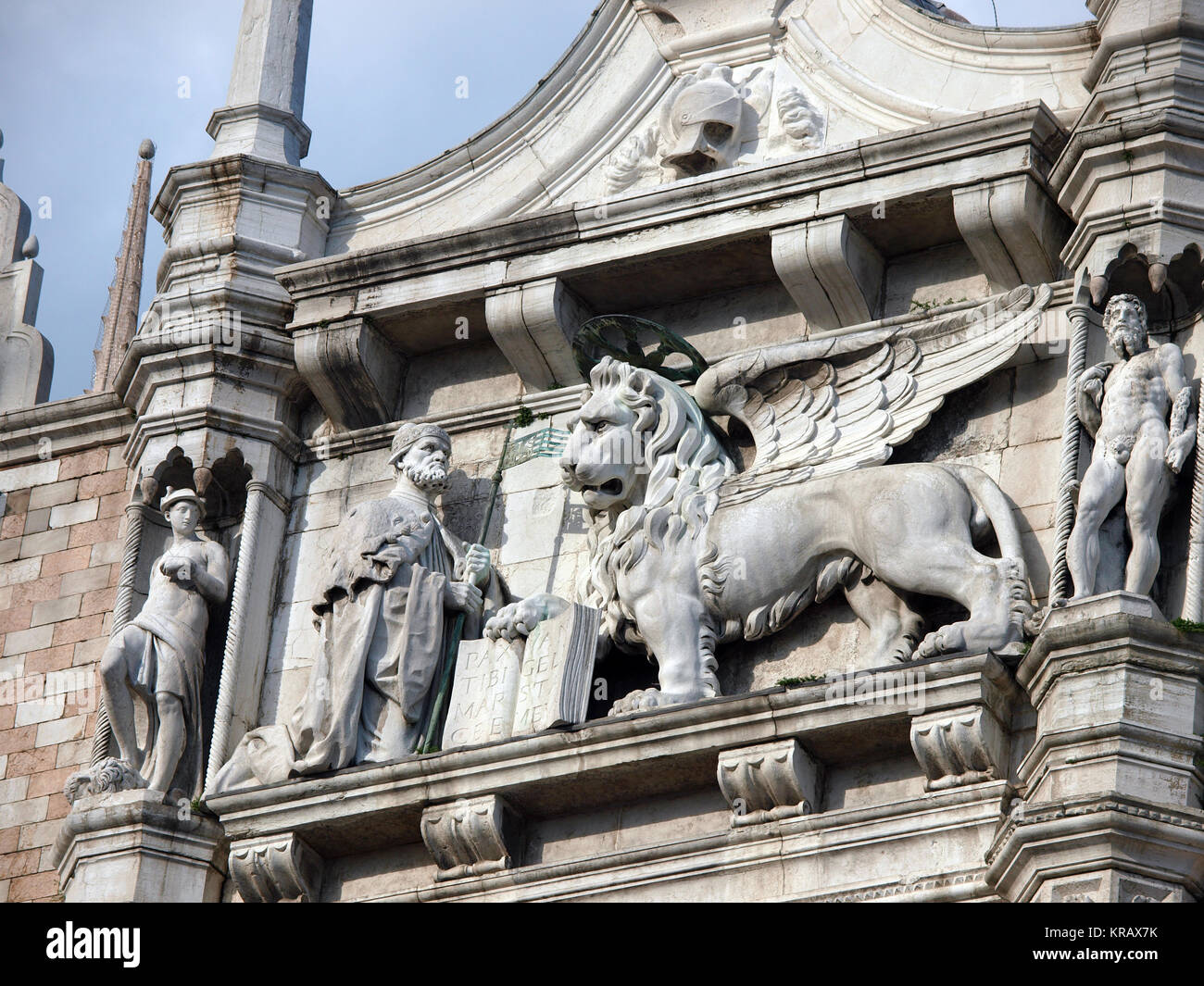 Venice. Winged Lion of St. Mark - symbol of Venice Stock Photo - Alamy