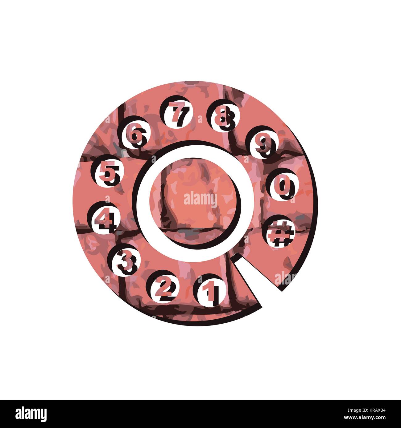 Set of web Retro dial icons Stock Photo - Alamy