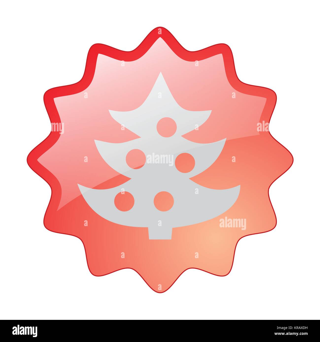 Christmas Tree Icon Stock Photo - Alamy