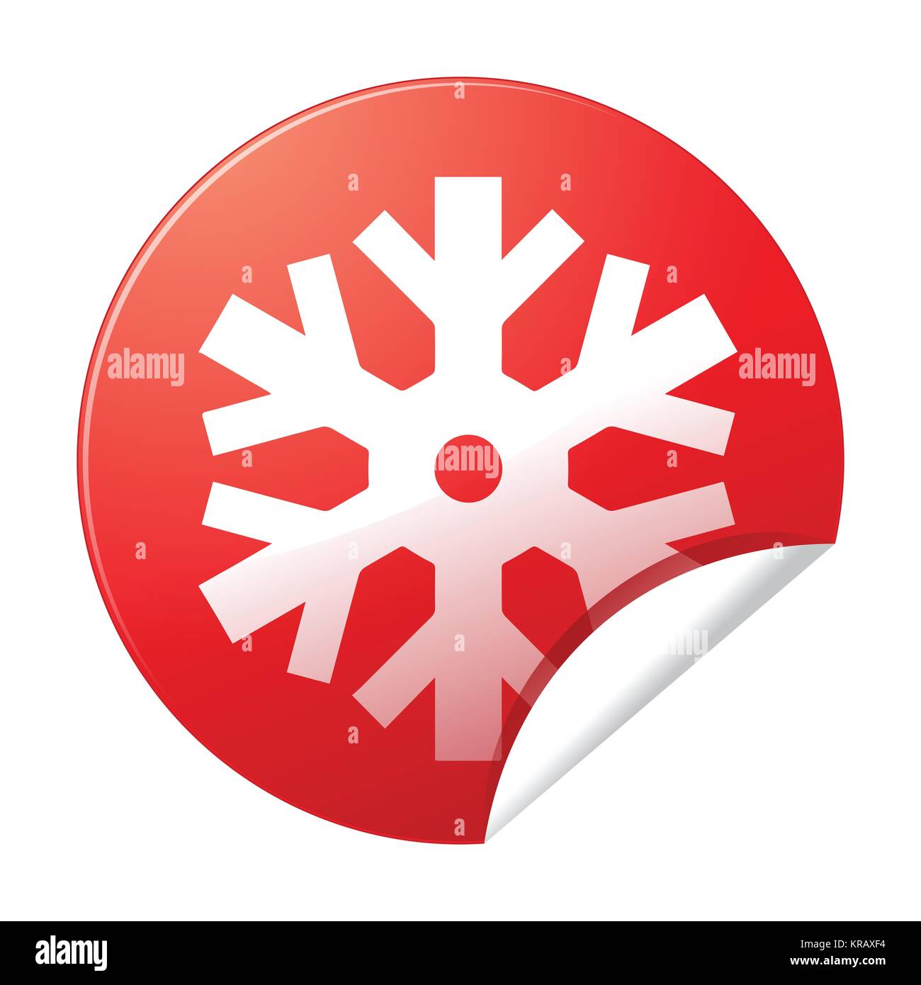 Snowflake icon clipart Stock Photo - Alamy
