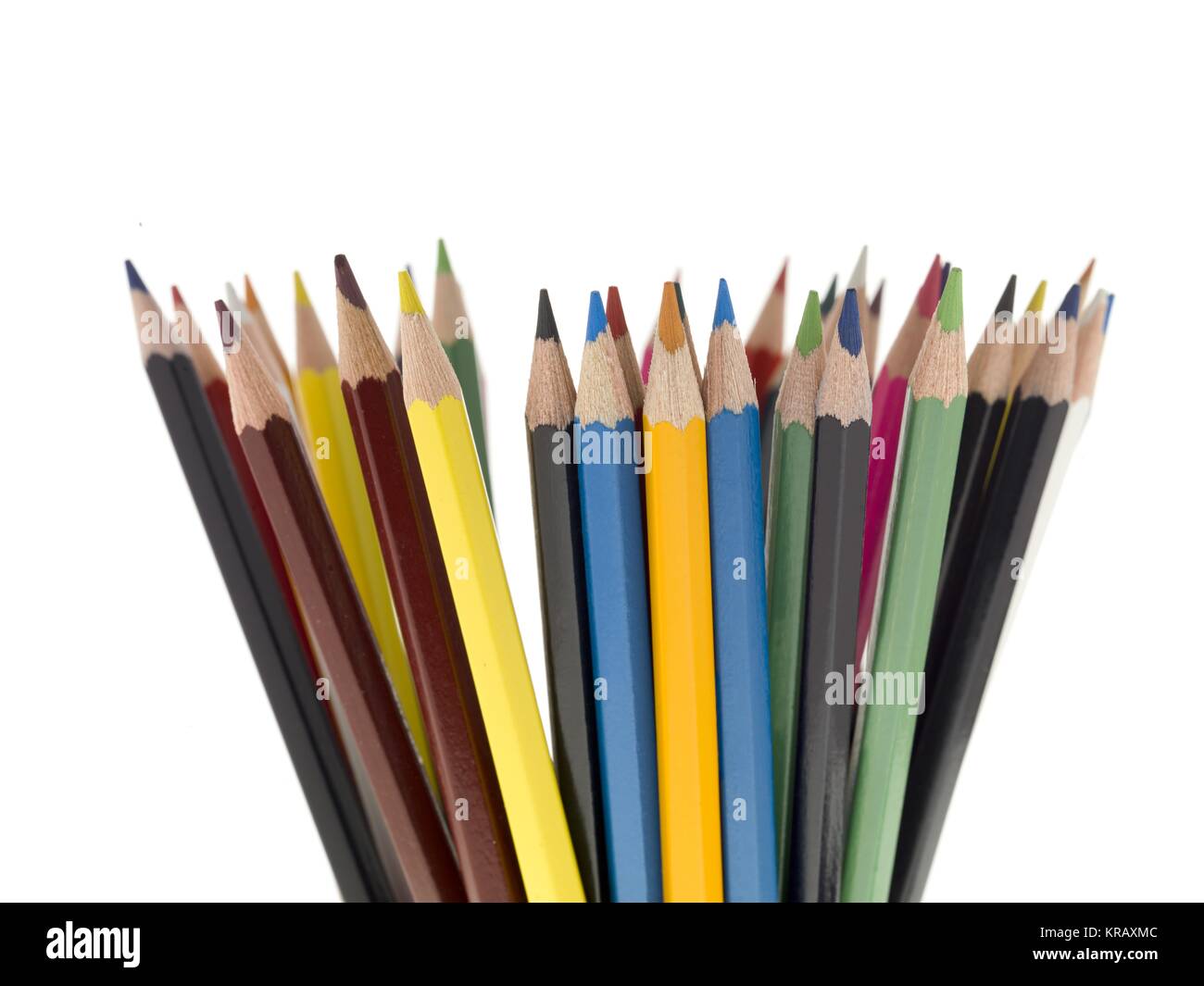 a bunch of a color pencil Stock Photo - Alamy