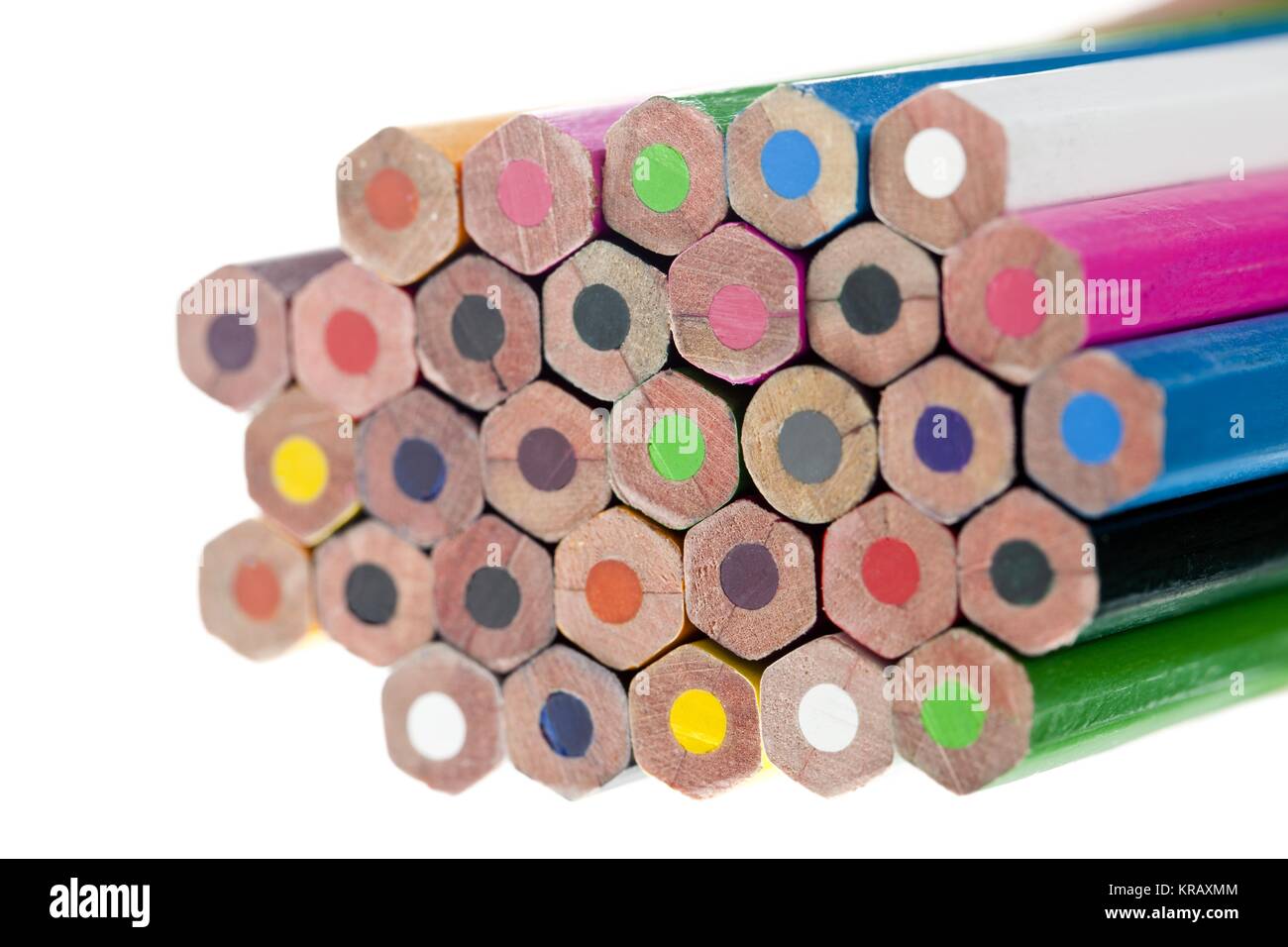 a stack of color pencils Stock Photo - Alamy