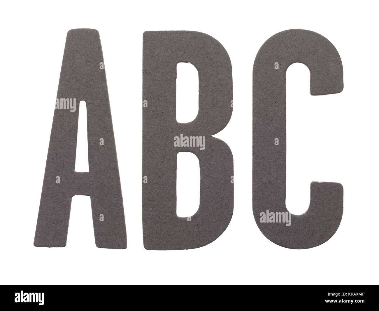 Abc letters Cut Out Stock Images & Pictures - Alamy