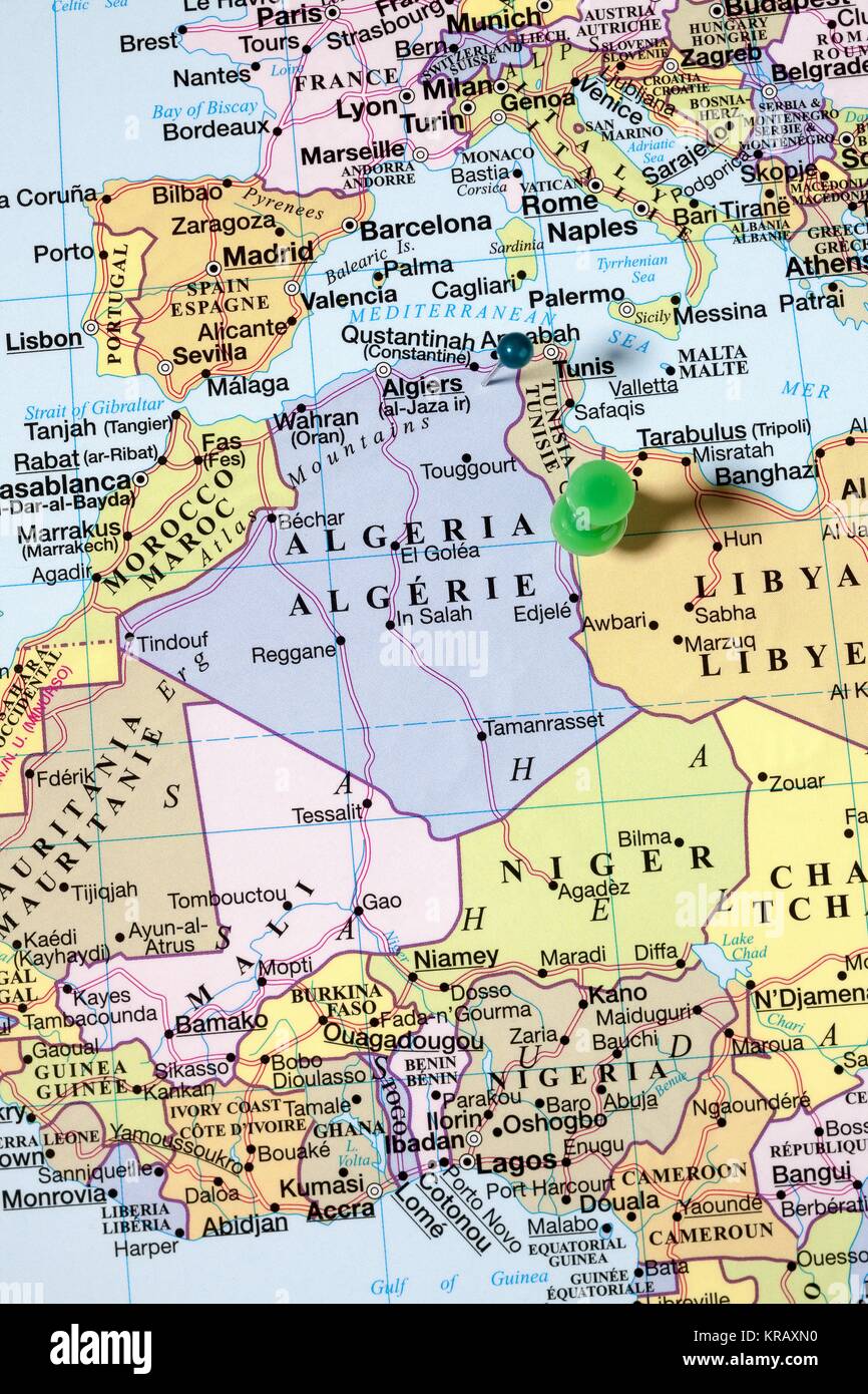World map location spot hi-res stock photography and images - Alamy