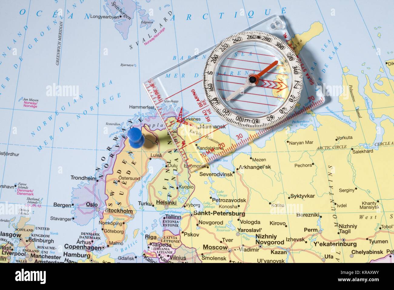 Sweden map pin country hi-res stock photography and images - Alamy