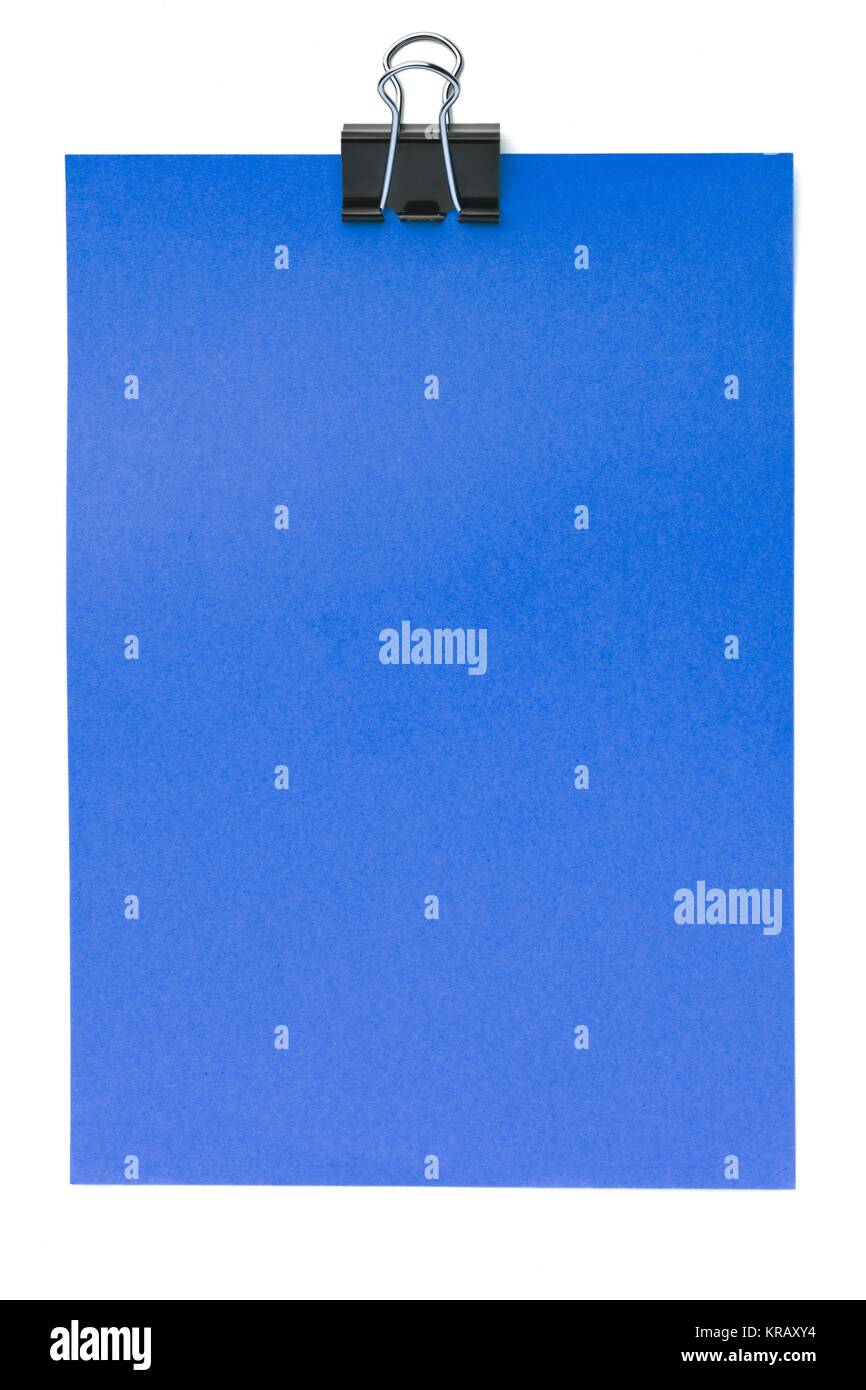 bulldog clip on document Stock Photo - Alamy