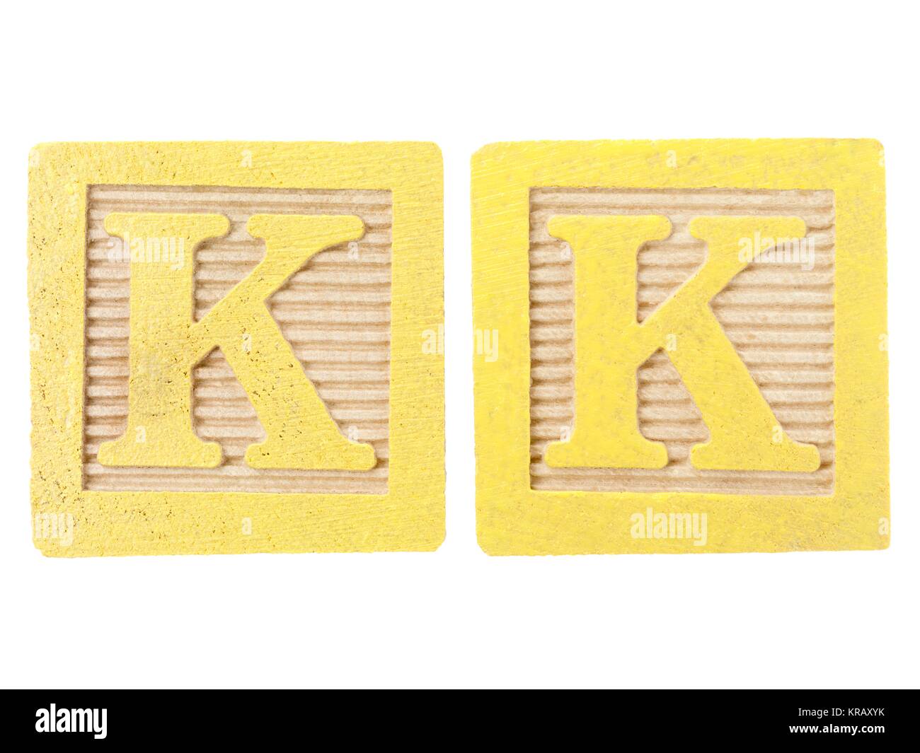 card board with letter k Stock Photo - Alamy