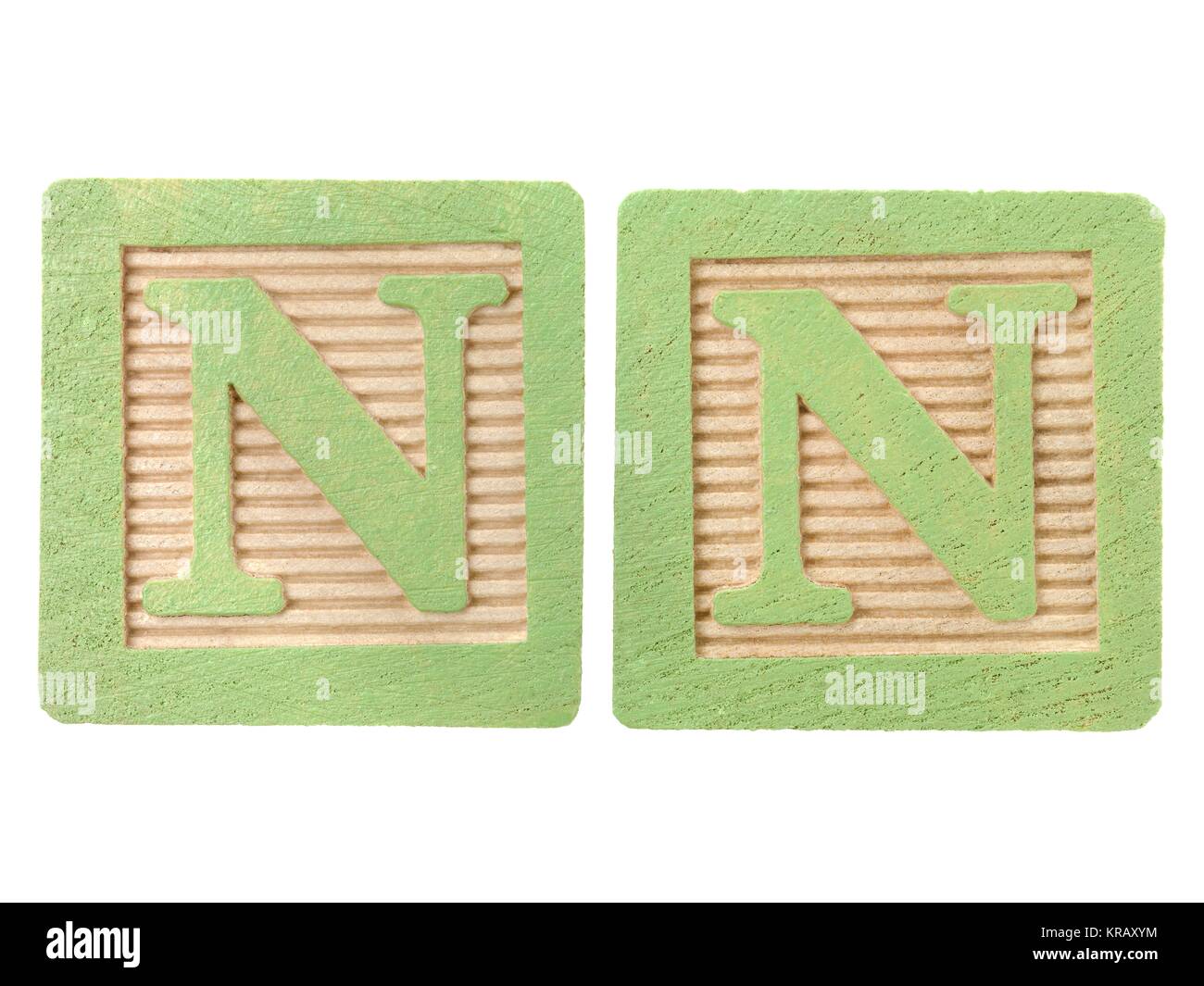 card board with letter n Stock Photo - Alamy
