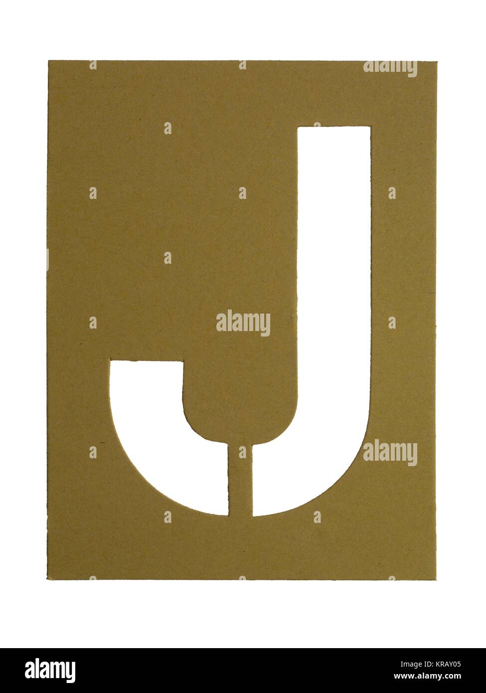cardboard cut out letter j Stock Photo - Alamy