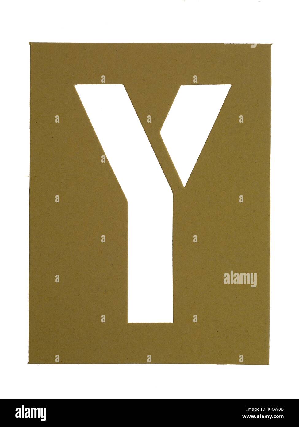 cardboard cut out letter y Stock Photo - Alamy