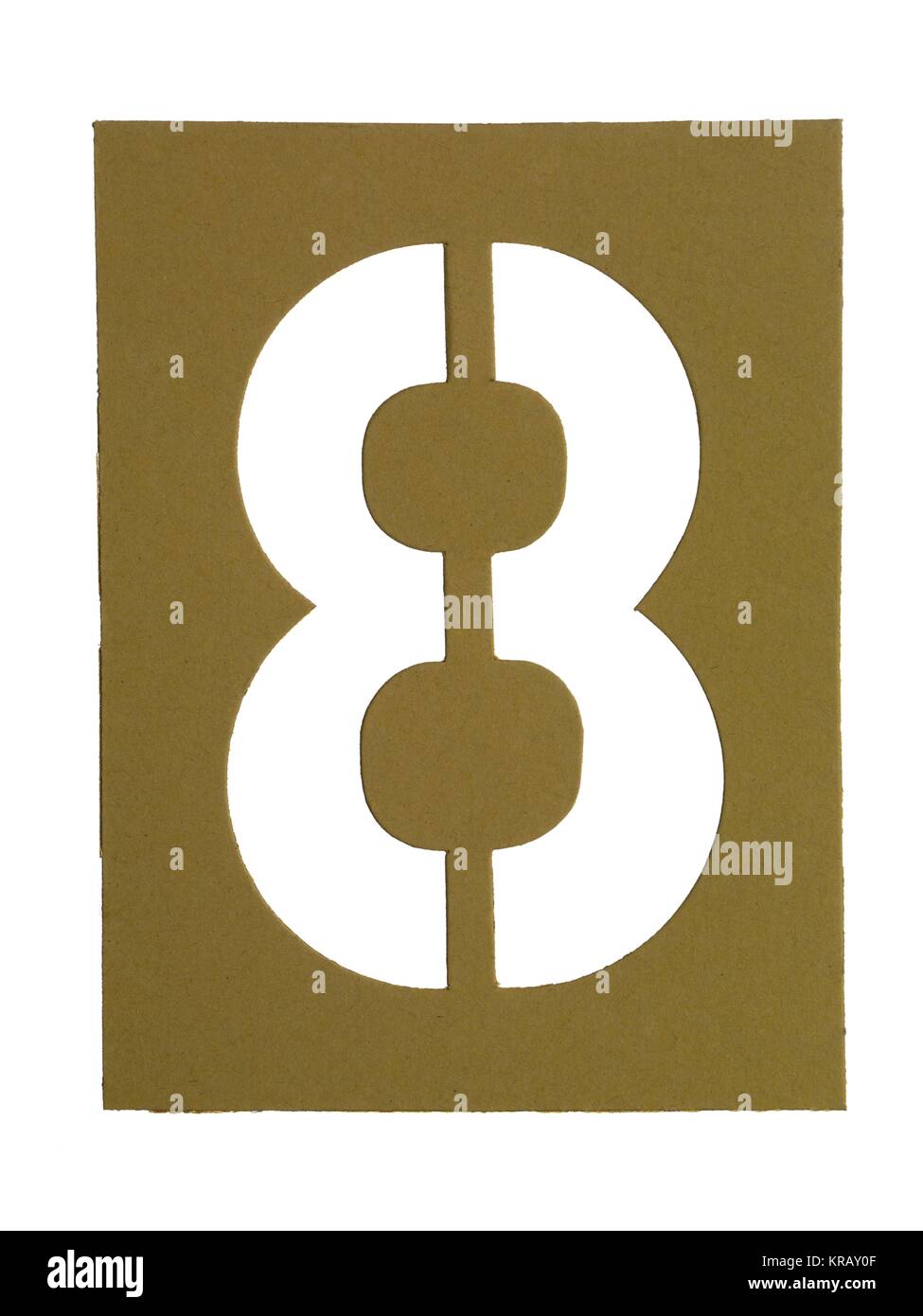 cardboard cut out number 8 Stock Photo - Alamy