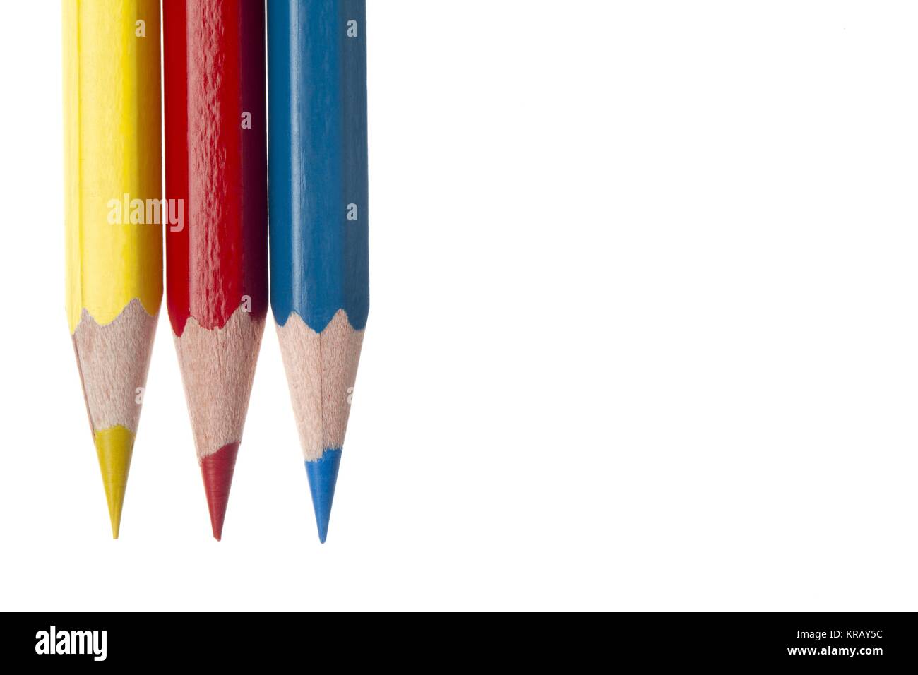 Arranged pencils Cut Out Stock Images & Pictures - Alamy