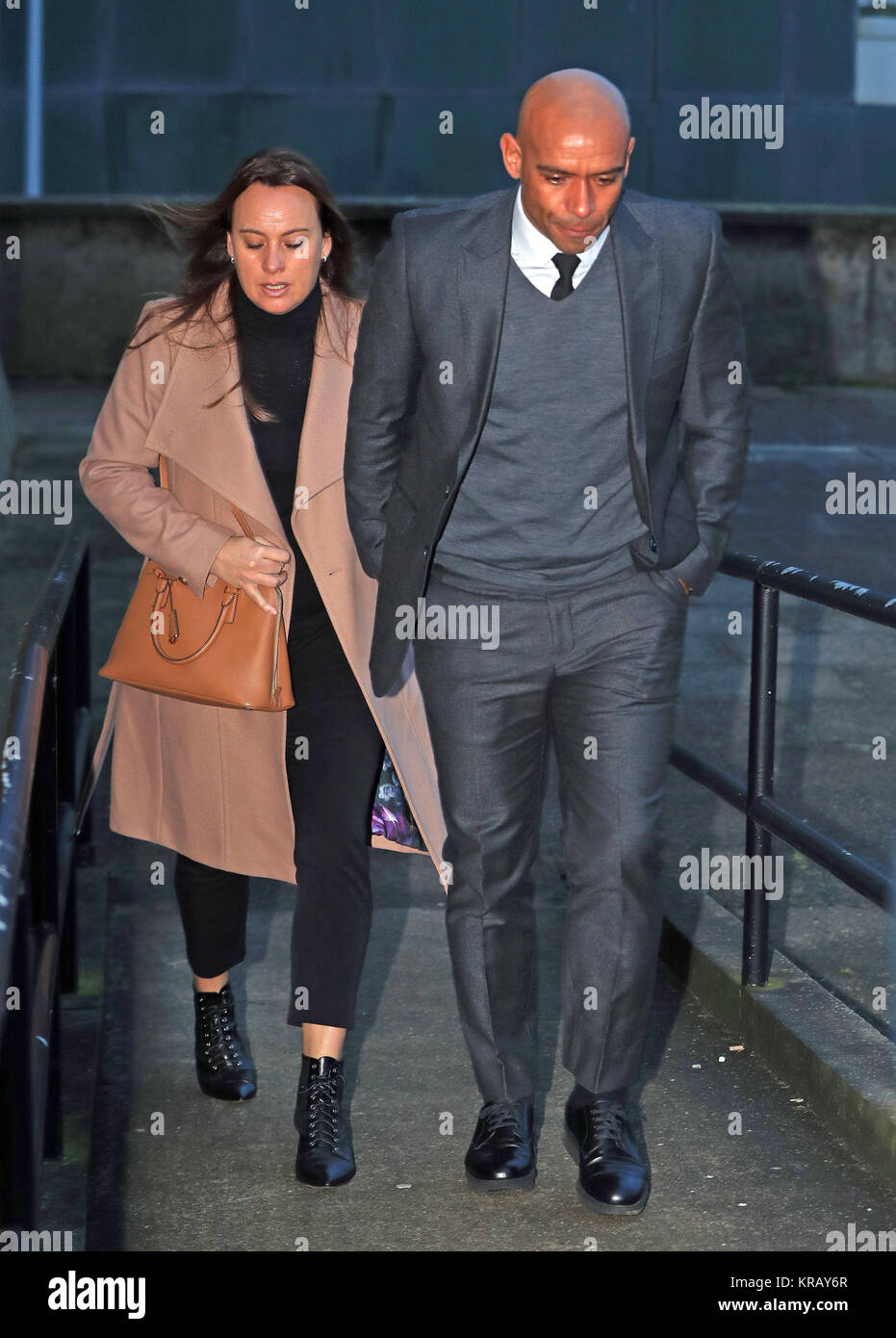 Former footballer Trevor Sinclair arriving at Blackpool Magistrates ...