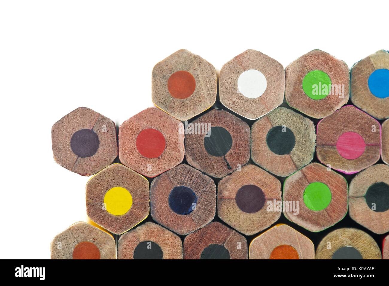 colored pencils bottom part Stock Photo - Alamy