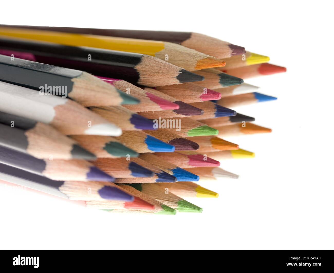 colored pencils set Stock Photo - Alamy