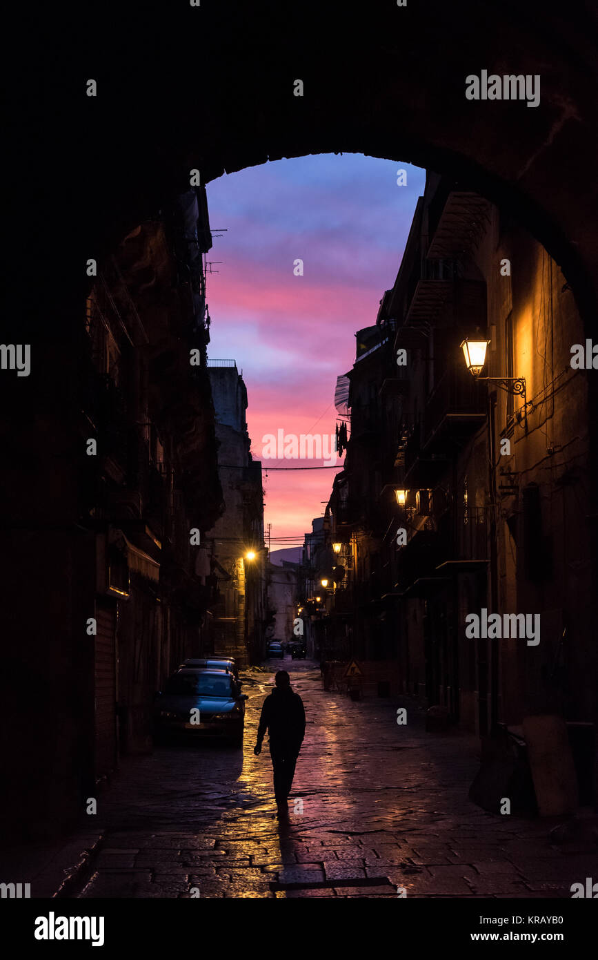 Palermo sunset hi-res stock photography and images - Alamy