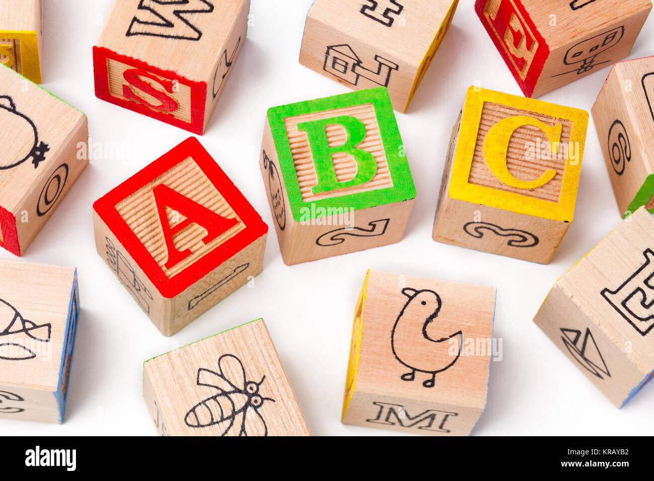 colorful alphabets arranged side by side Stock Photo - Alamy