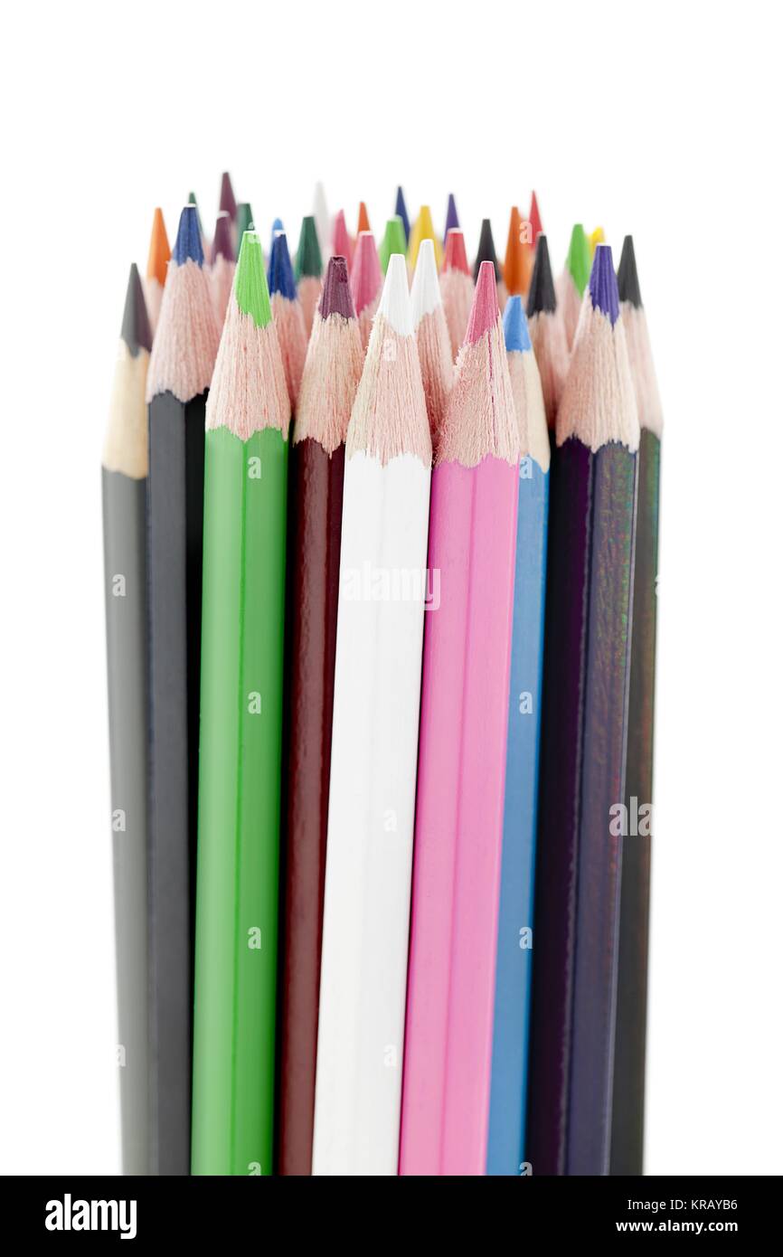 colorful assorted pencil Stock Photo - Alamy