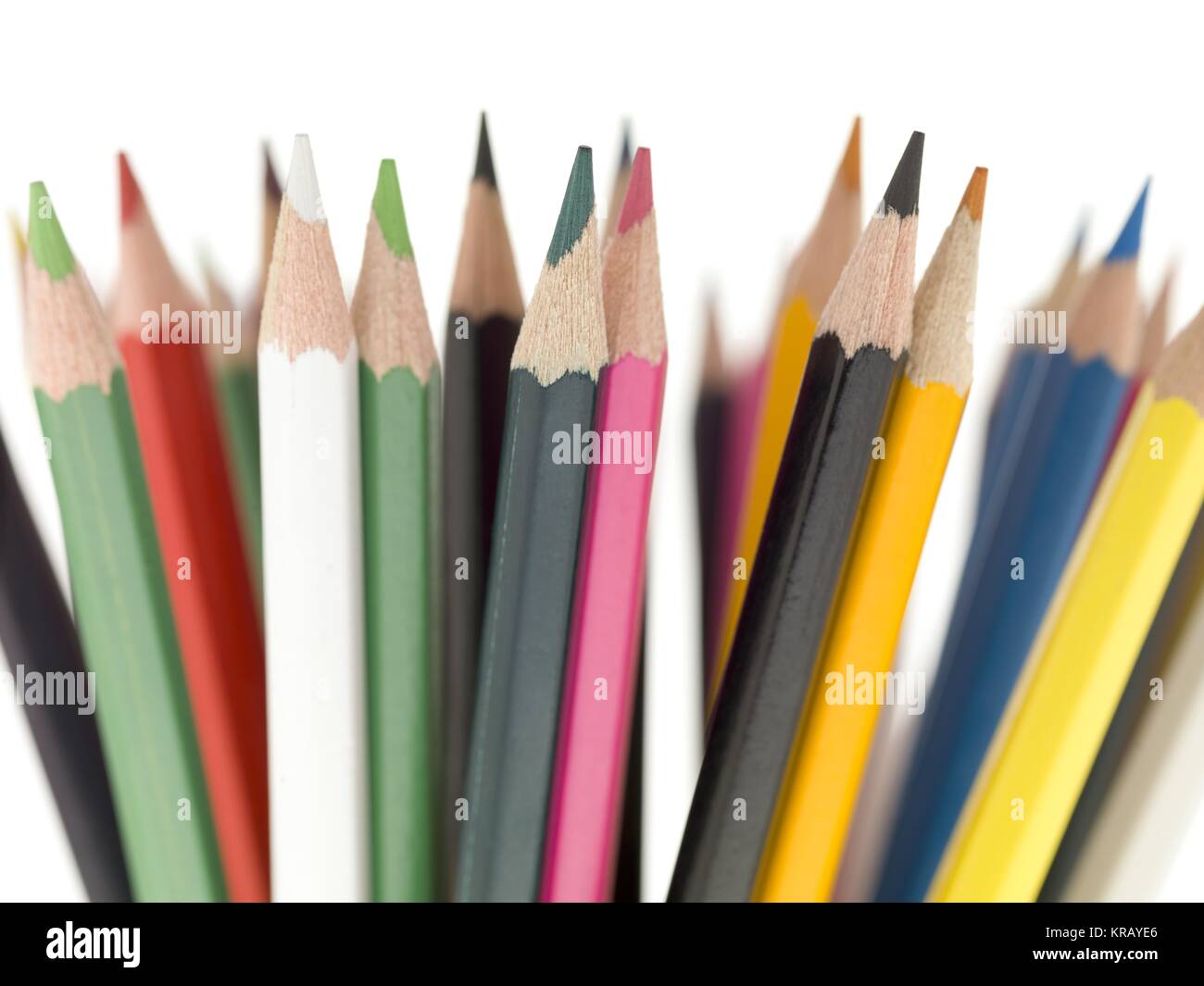Assorted colour pencils hi-res stock photography and images - Alamy