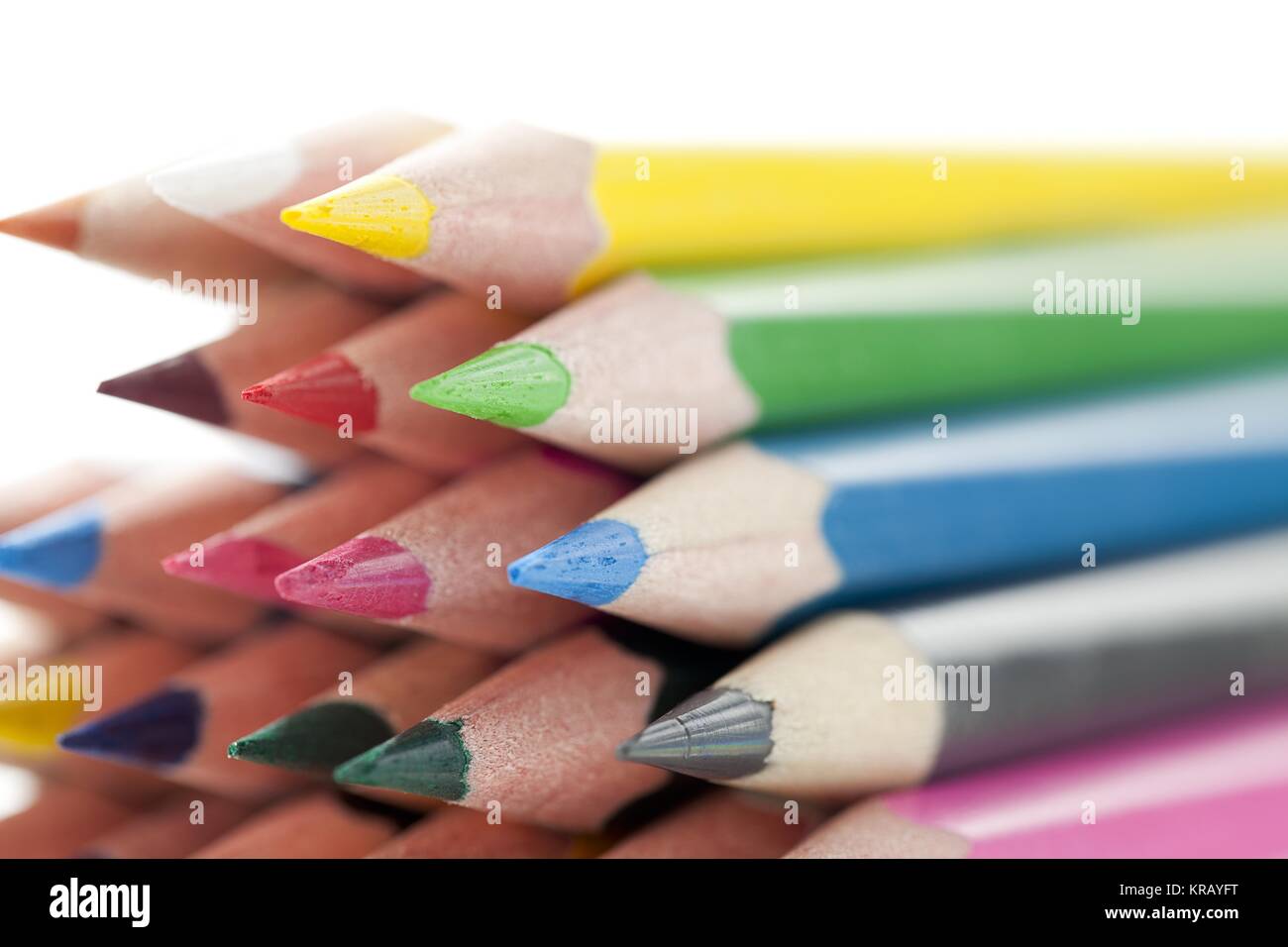 colorful tip of a pencil Stock Photo - Alamy