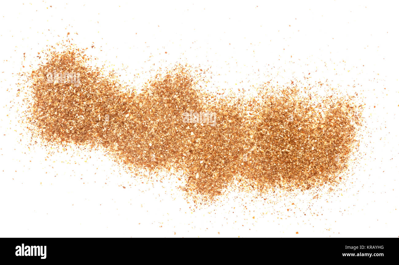 Sand isolated on white background Stock Photo - Alamy