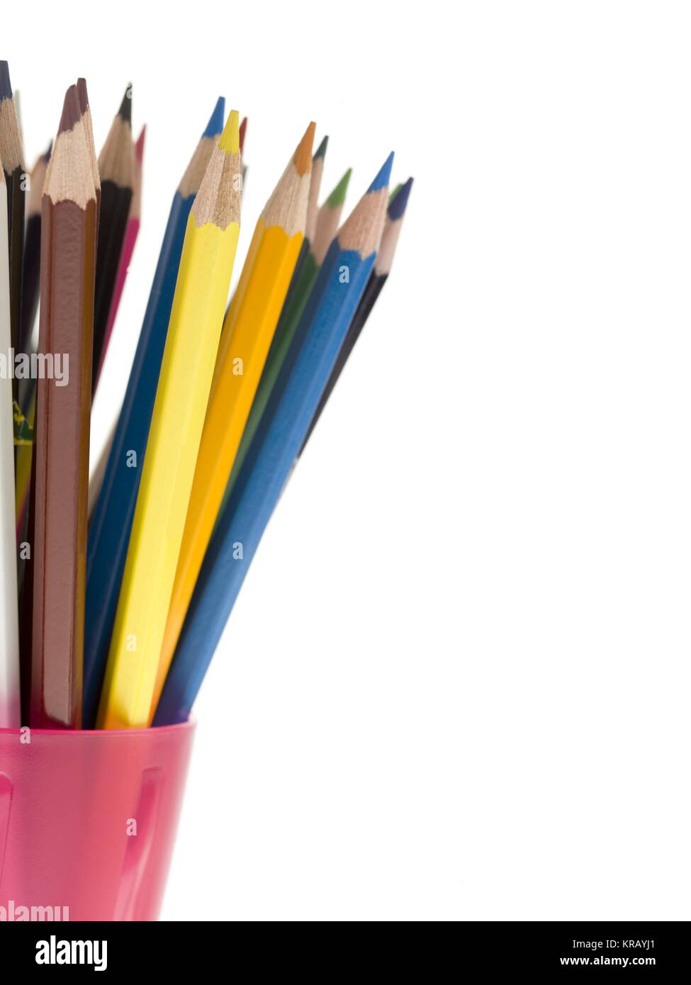 cropped image of color pencils Stock Photo - Alamy