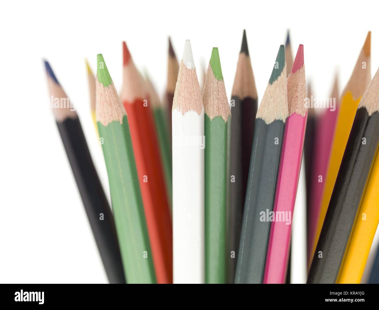 cropped image of color pencils Stock Photo - Alamy