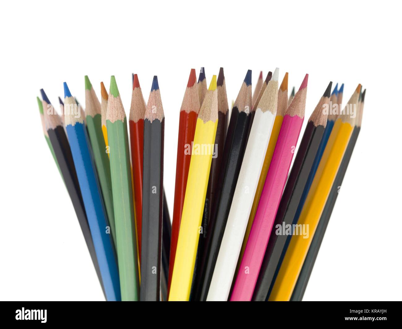 cropped image of color pencils Stock Photo - Alamy