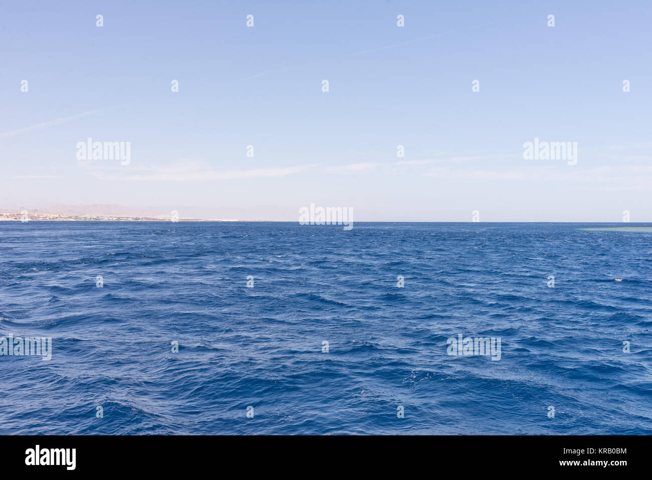 beautiful blue sea and sky Stock Photo - Alamy