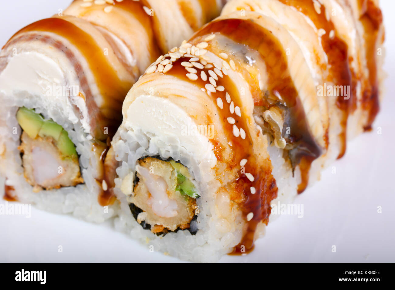 Tradittional Japan Eel roll Stock Photo - Alamy