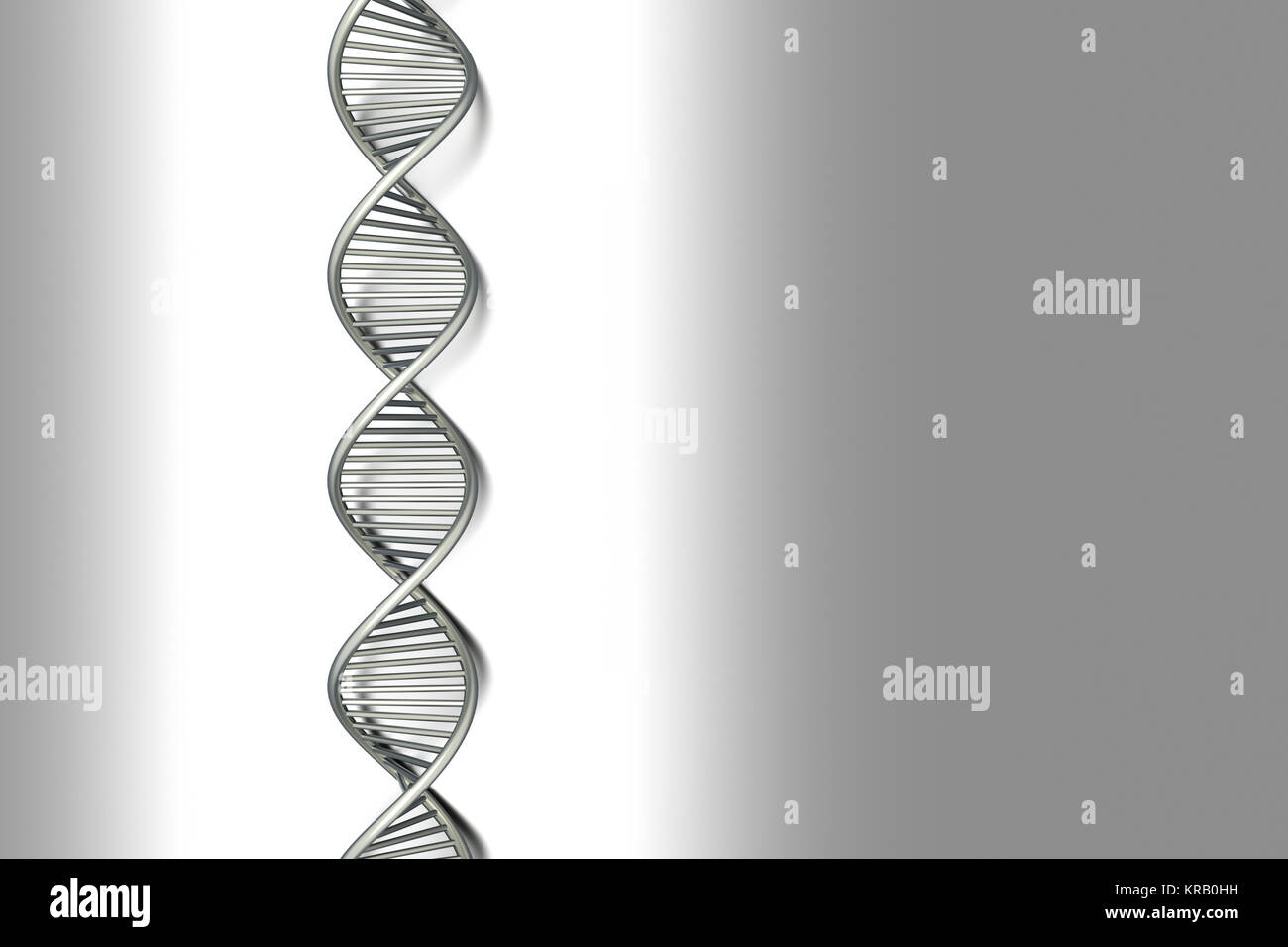 A symbolic DNA model. 3D rendered illustration Stock Photo - Alamy