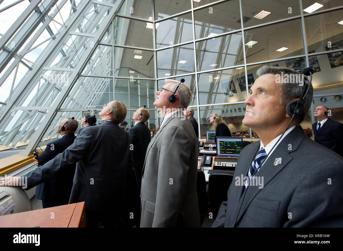 NASA Kennedy Space Center Director Bob Cabana, right, and other ...