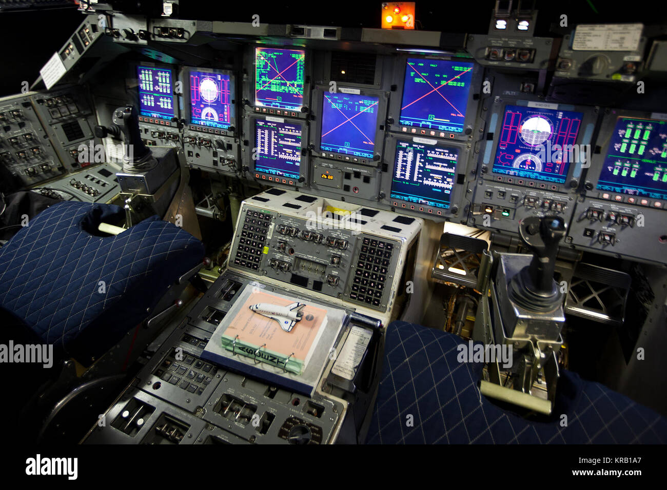 The flight deck of the Shuttle Avionics Integration Laboratory (SAIL ...