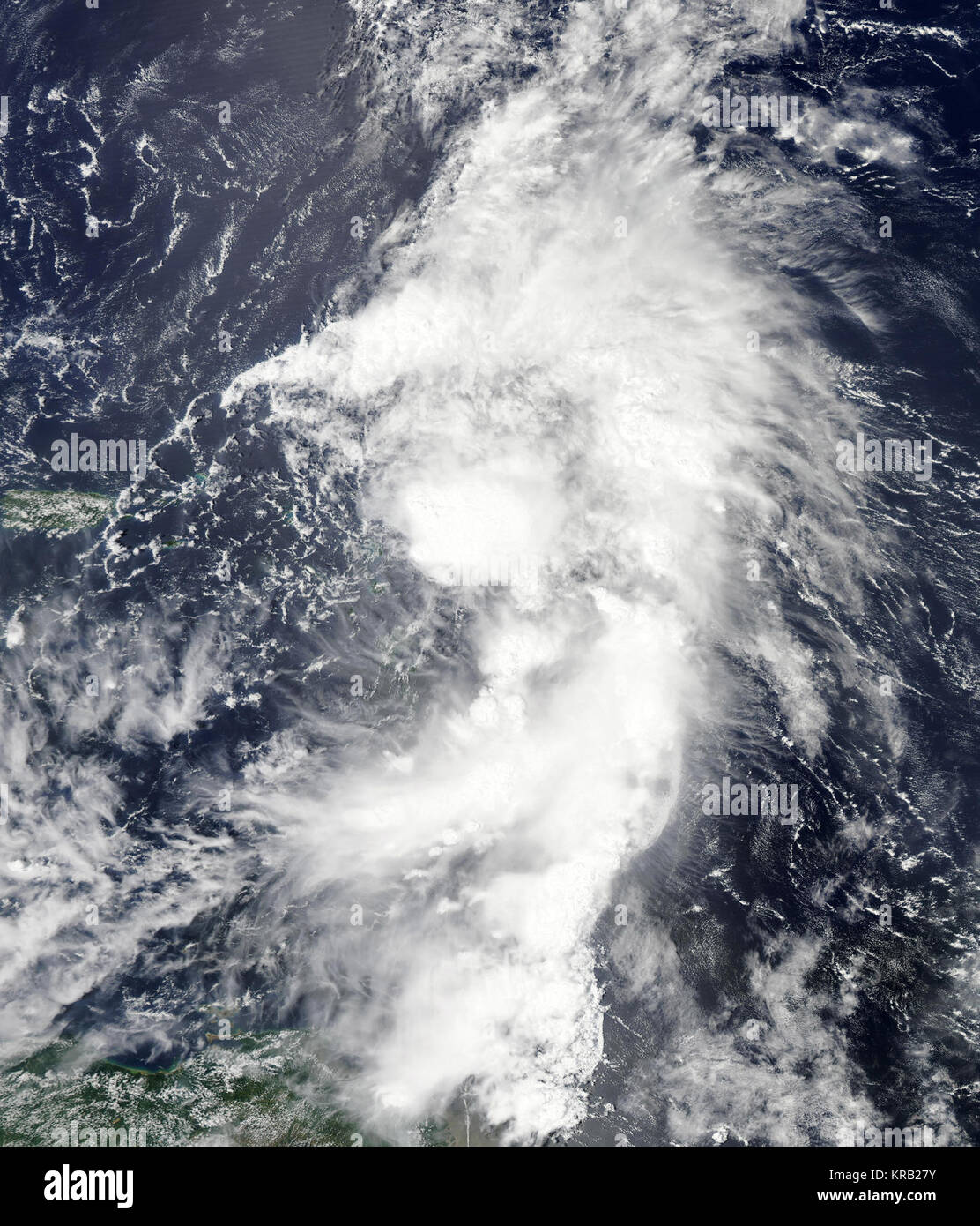 Tropical Storm Maria Sept 10 2011 1715Z Stock Photo - Alamy