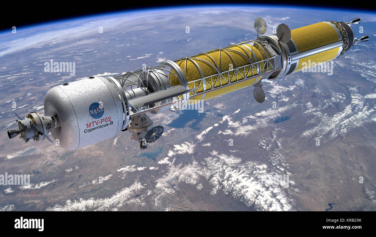 Orion docked to Mars Transfer Vehicle Stock Photo - Alamy