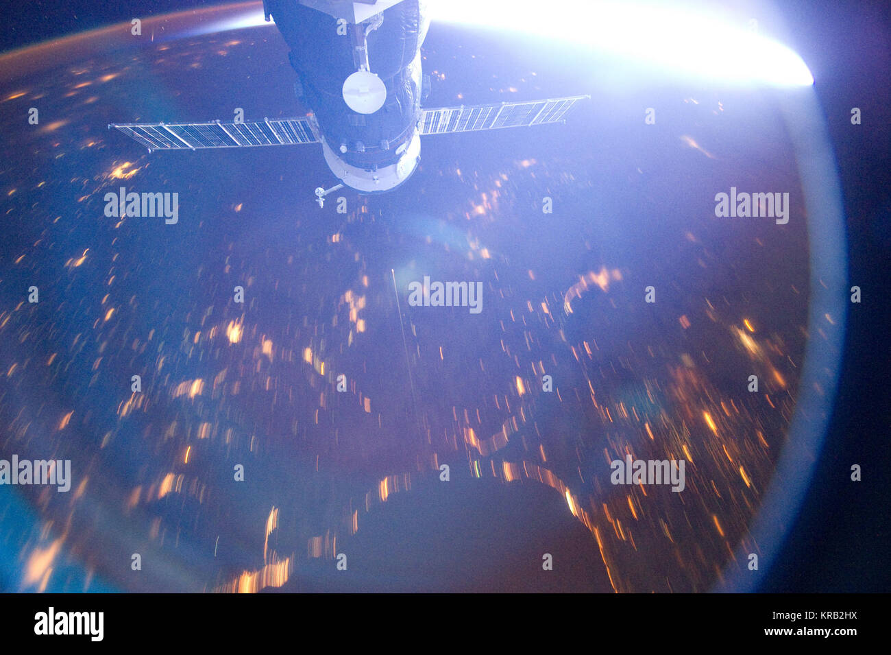 Soyuz TMA-02M reentry Stock Photo - Alamy
