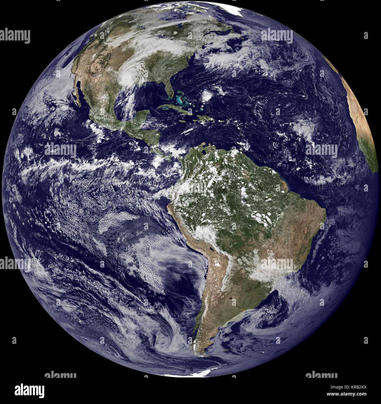 TIFF file Earth from space, hurricane Stock Photo - Alamy
